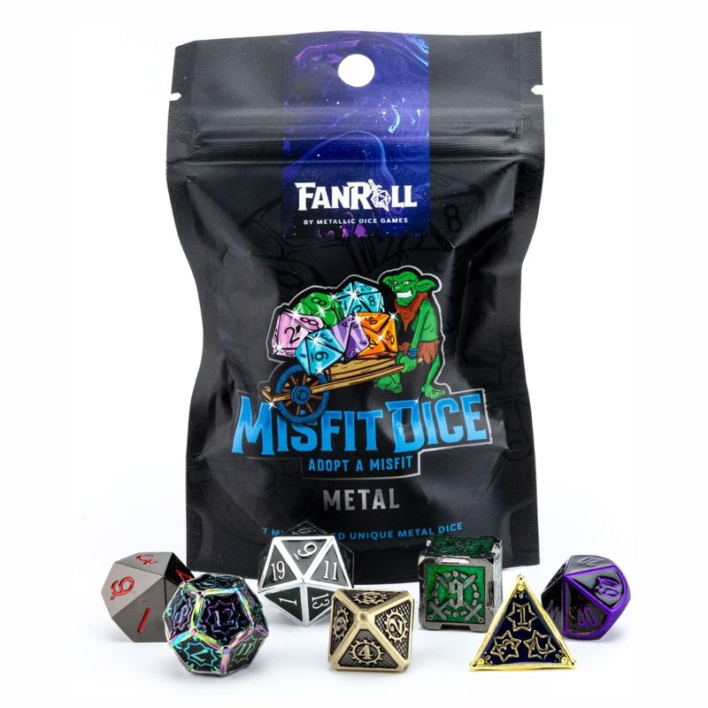 MYSTERY DICE SET 7 METAL MISFITS
