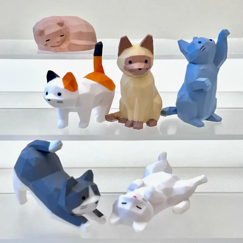 BLIND BOX CAT CARVED