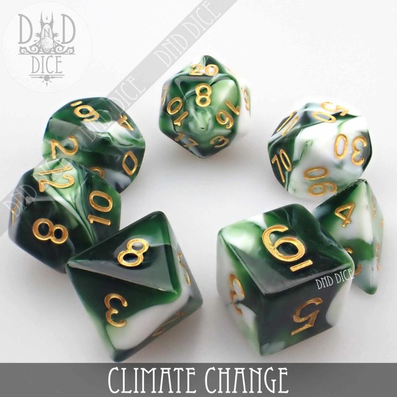dnd DICE SET 7 CLIMATE CHANGE