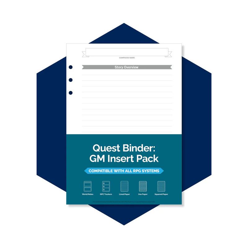 QUEST BINDER: GAME MASTER (ANY TTRPG)