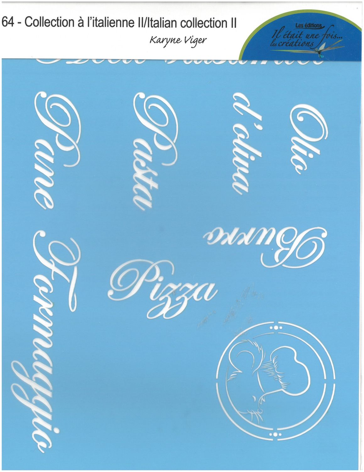 Stencil Italian collection 2 8.5"x11"