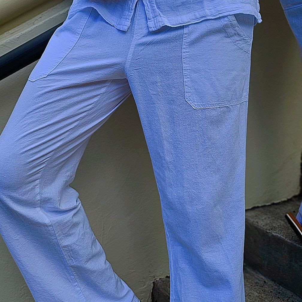 Men's Classic Draw String Pants - White