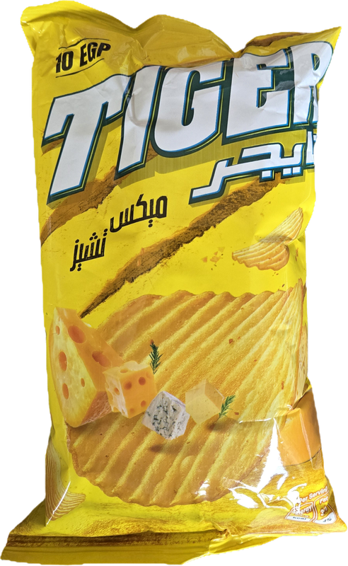 Tiger fried potato chips - Cheese Mix - 50g Package