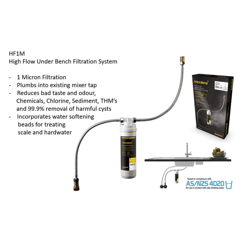 HF1M - Microlene High Flow Under Bench Filtration System + Filters