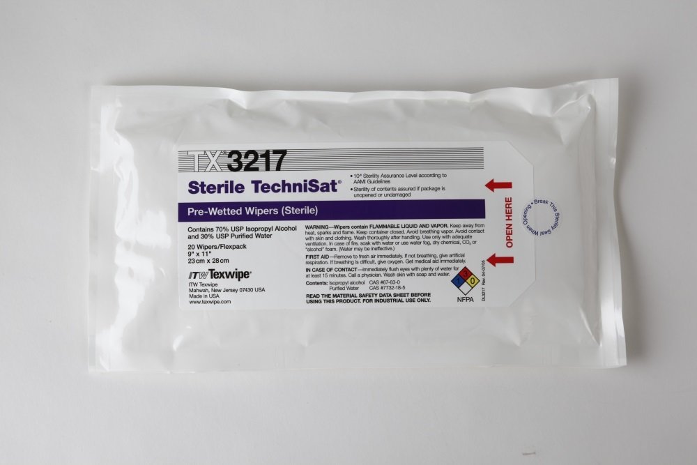 Texwipe TX3217 Sterile TechniSat Wipers
