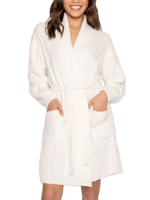 PJSRKCKR Cable Knit Collection Robe