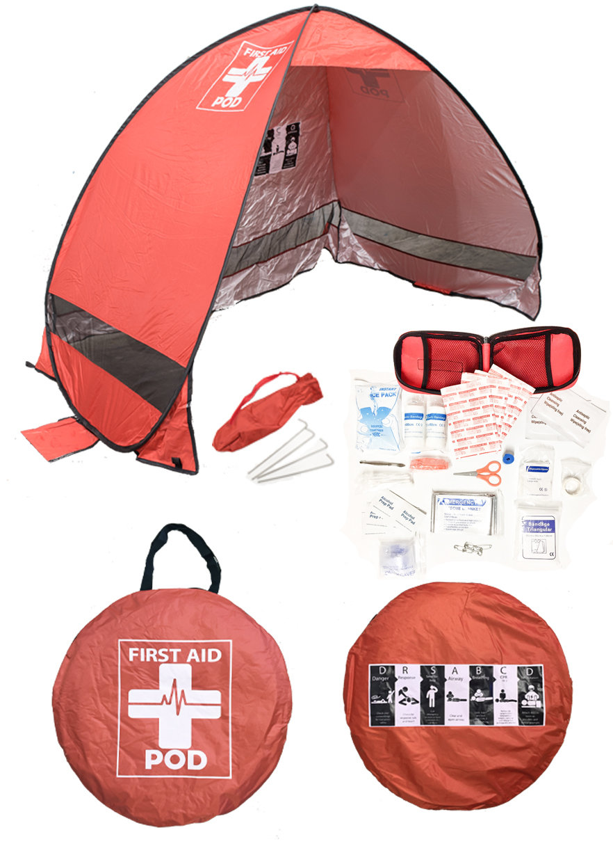First Aid Pod including 58 piece First Aid Kit