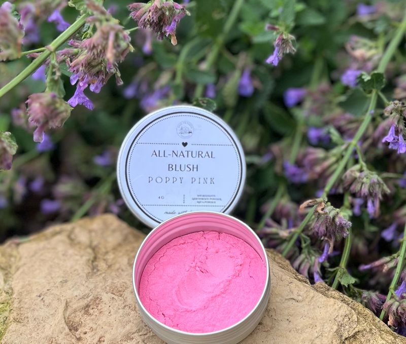 All-Natural Blush -Poppy Pink
