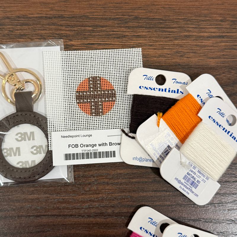 FOB Orange with Brown Ribbon