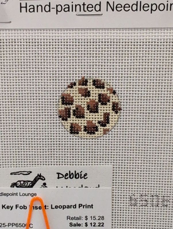 Key Fob Insert: Leopard Print