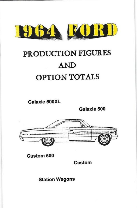 FPF-64 | BOOK - FORD PRODUCTION FIGURES AND OPTIONS|D3
