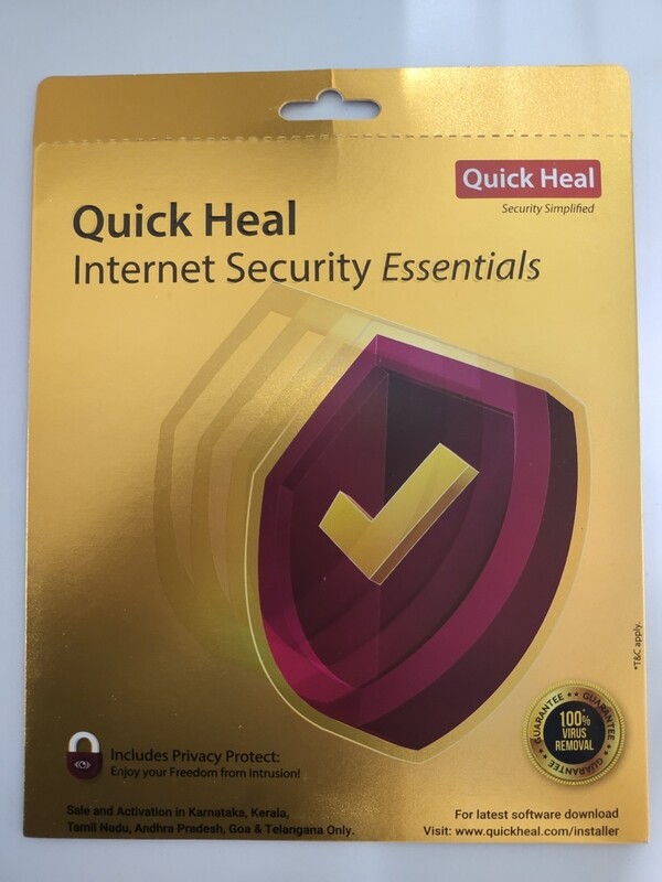 Renewal 1pc 1yr Quick Heal Internet Essentials – Rs.340 – LT Online Store