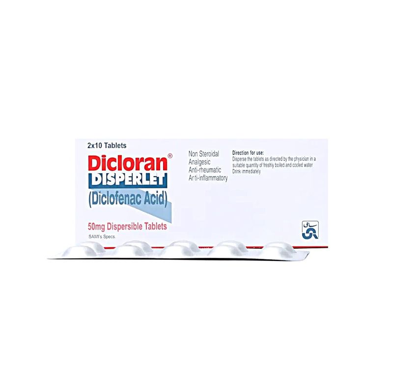 DICLORAN DISPERLET 50MG TABLET