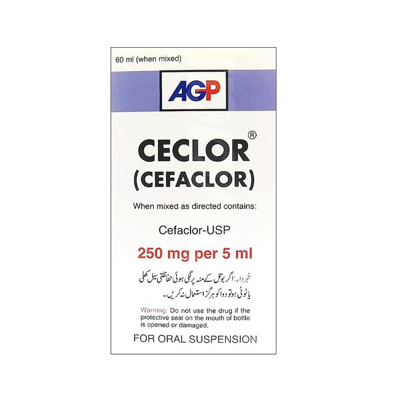 CECLOR 250MG 60ML SYRUP