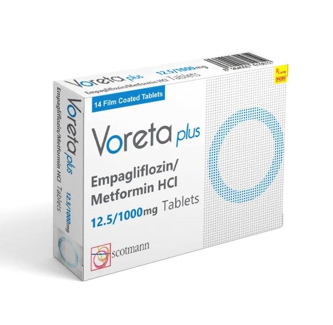 VORETA PLUS 12.5MG/1000MG TABLET