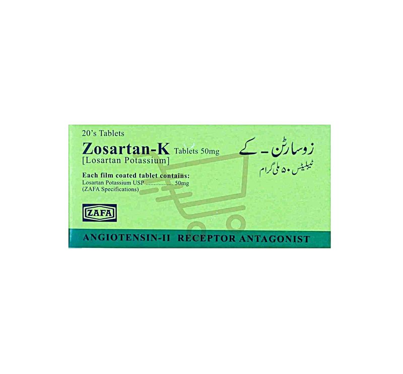 ZOSARTAN K 50 MG TABLET