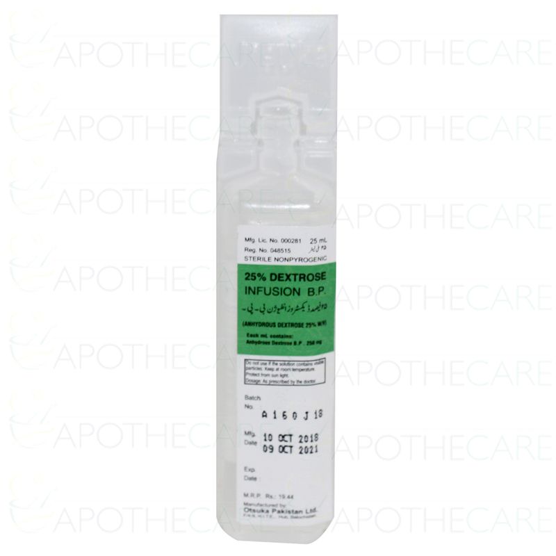 DEXTROSE 25% 25ML INJECTION