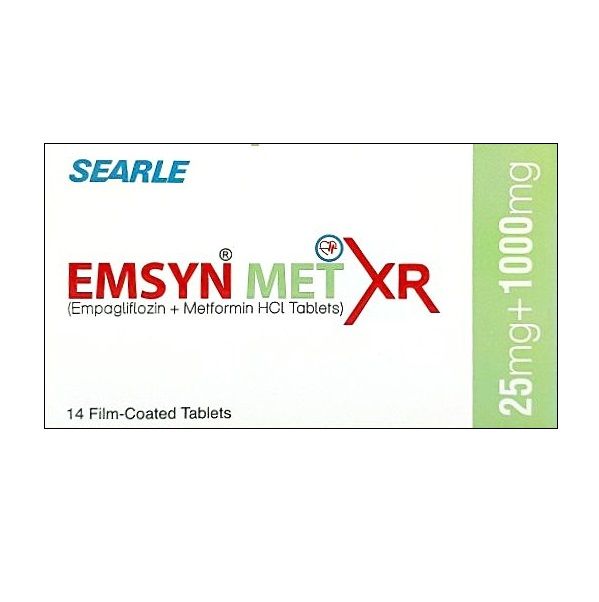 EMSYN MET XR 25+1000MG TABLET