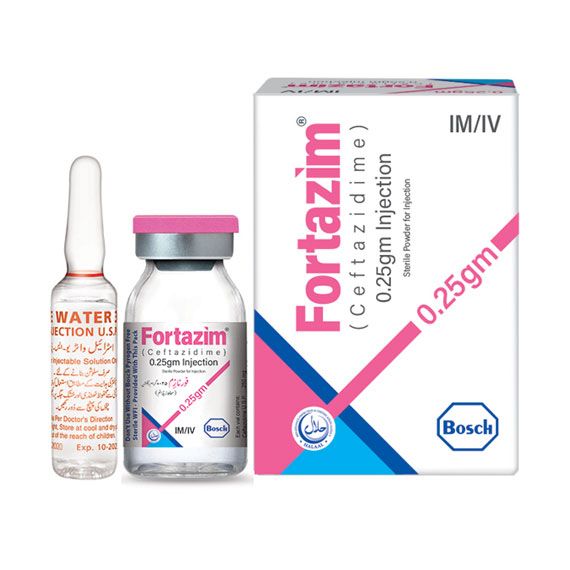 FORTAZIM 250 MG 1 VIAL INJECTION