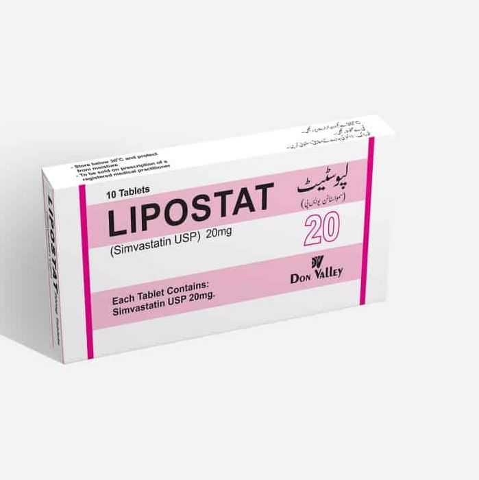 LIPOSTAT 20 MG TABLET