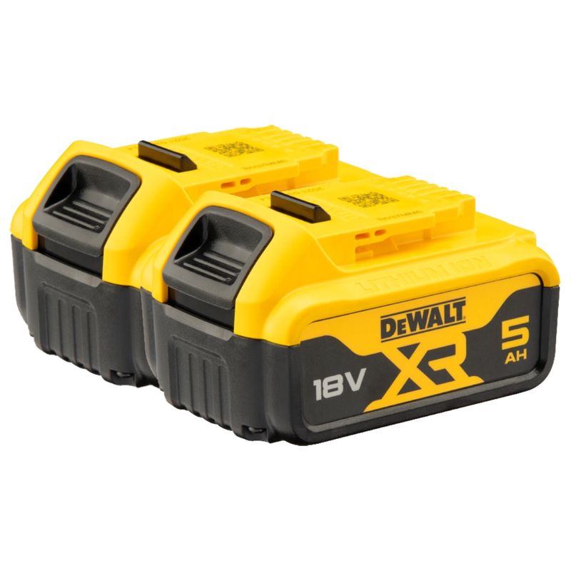 Dewalt DCB184 XR 18v 5.0Ah Li-ion Slide Battery *Twin Pack*