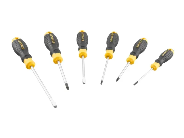 Stanley Cushion Grip STA016172 6pc Screwdriver Set