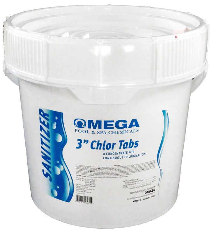 50 LB Jumbo 3" Chlorine Tablets
