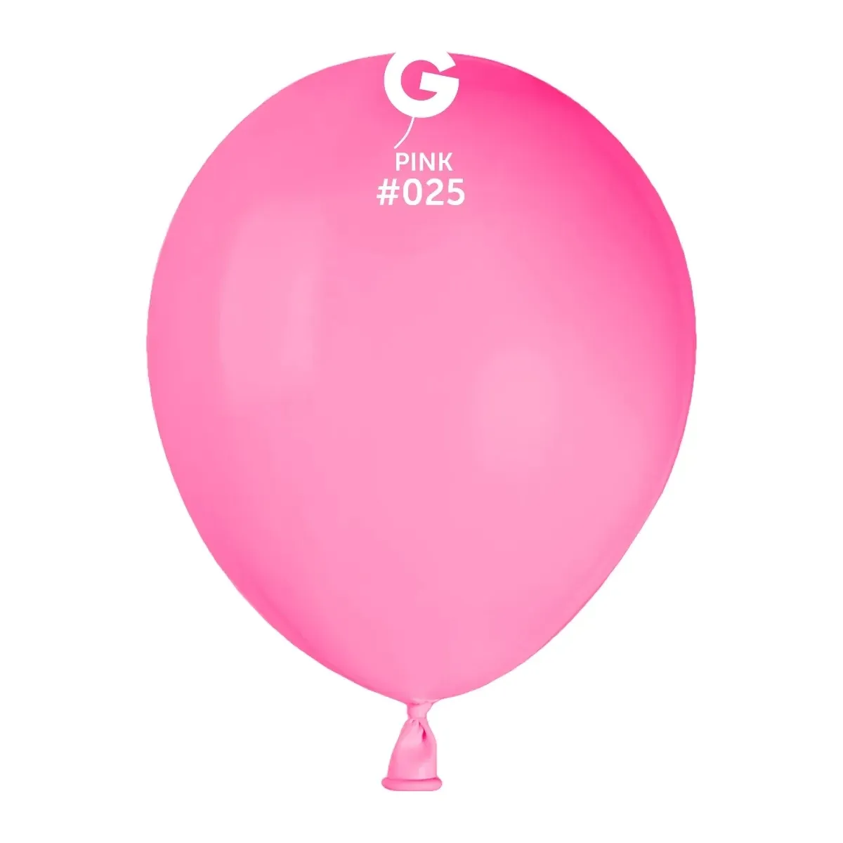Gemar neon pink latex balloons #025 5in - 100 pieces