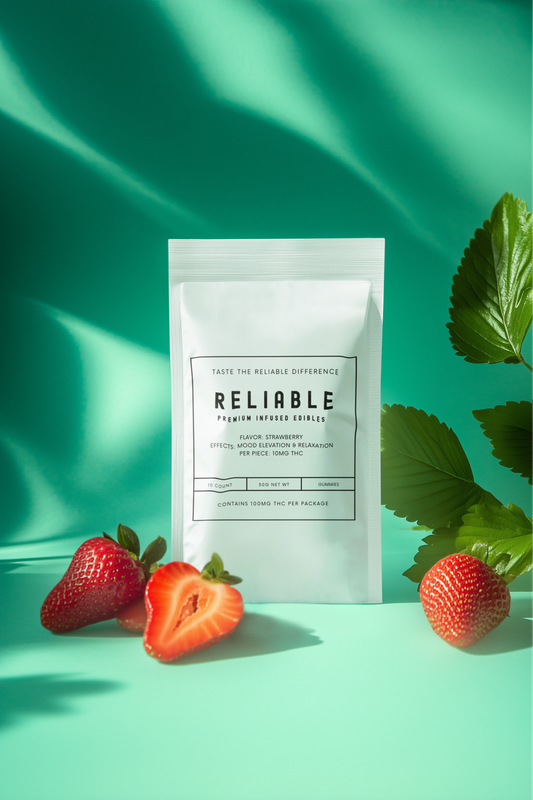 10MG LEAF SHAPED GUMMIES- STRAWBERRY- 10 COUNT