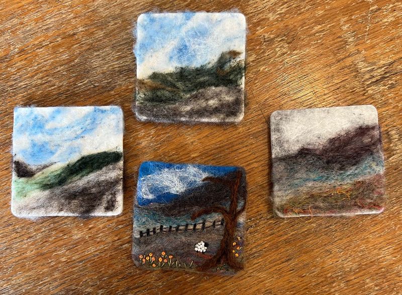 Landscape Coaster Felted Kit