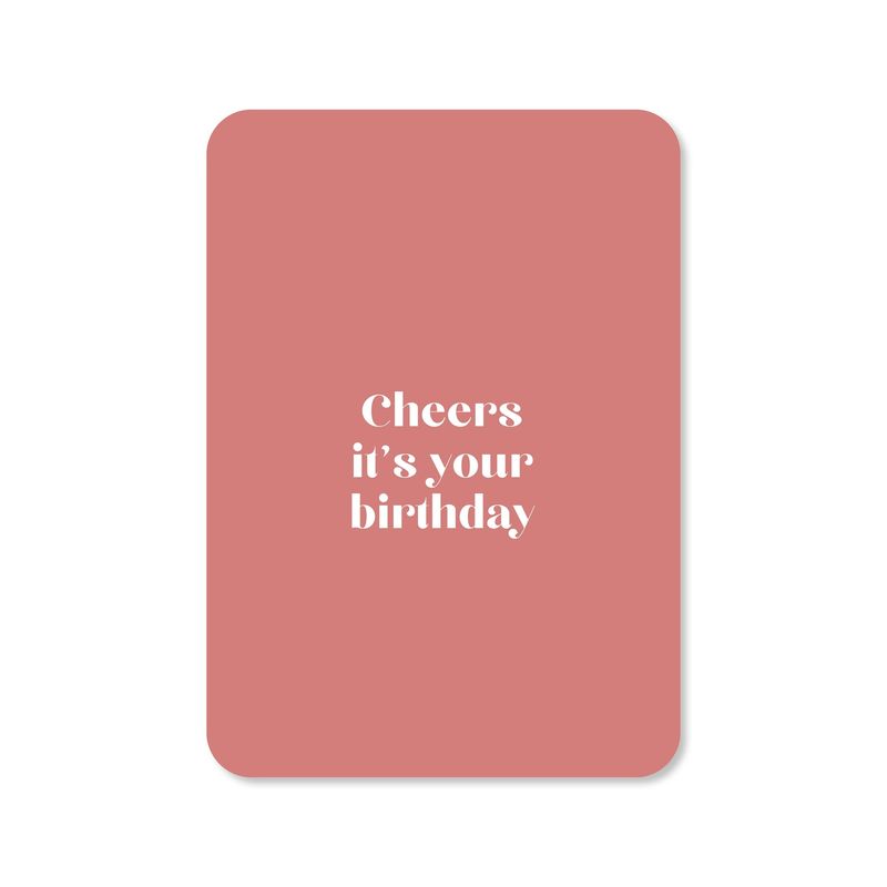 Kaart Cheers it's your birthday - terra