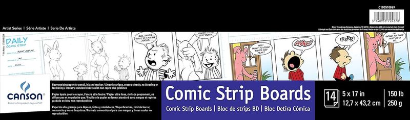 COMIC STRIP BOARDS 150LB 14 SHEETS 5X17