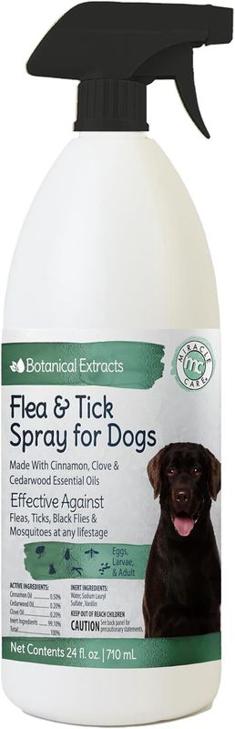 Flea & Tick Spray Naturally Formulated 24 oz