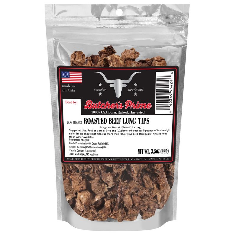Butcher’s Prime Roasted Beef Lung Tips 3.5 oz