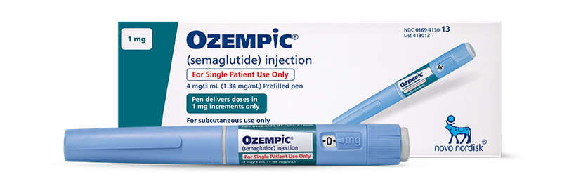 Ozempic® 1-mg dose (4 mg/3 mL subcutaneous pen injector)
