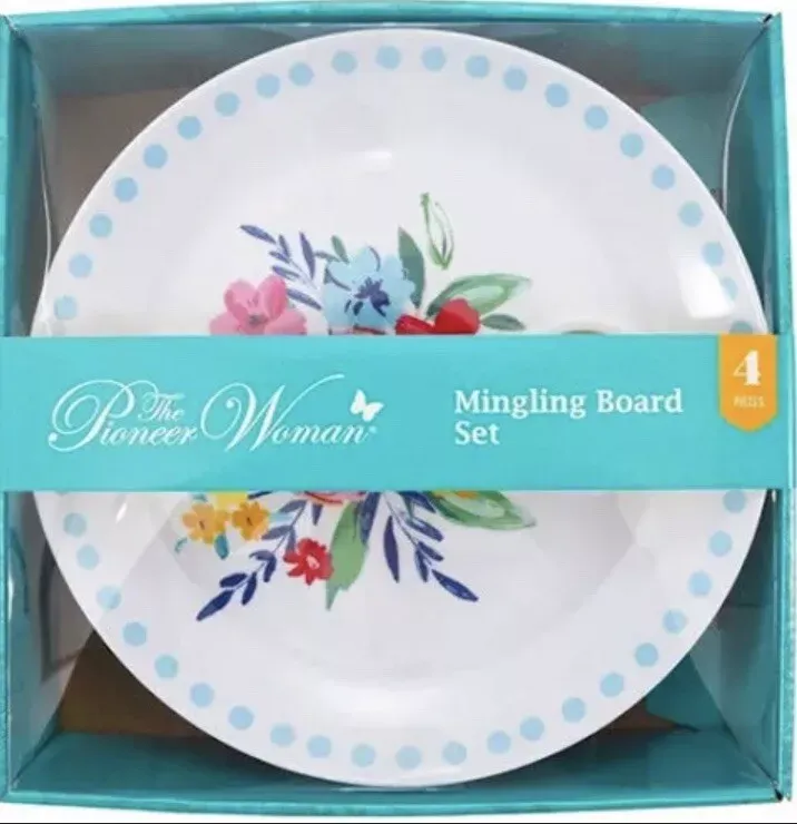 Pioneer Woman Mingling Board Set of 4