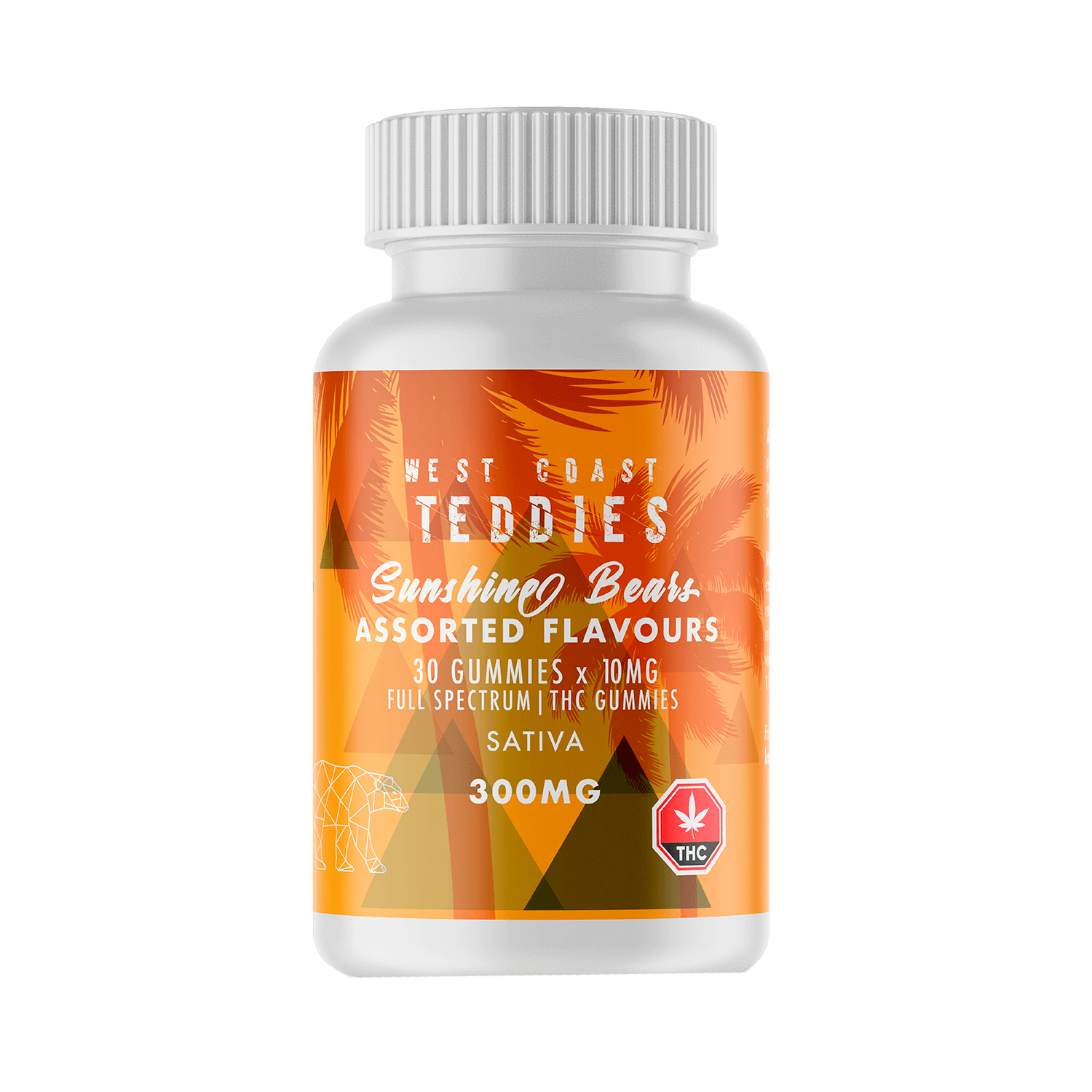 Kandy Kandy Thc Sunshine Bears Assorted Flavours 300mg Sativa