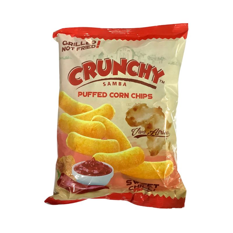 Crunchy Puffed Corn Chips Sweet Chilli Flavour 50g