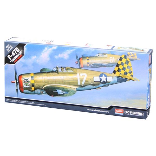 Academy 12492 1/72 P-47D “Razor Back”