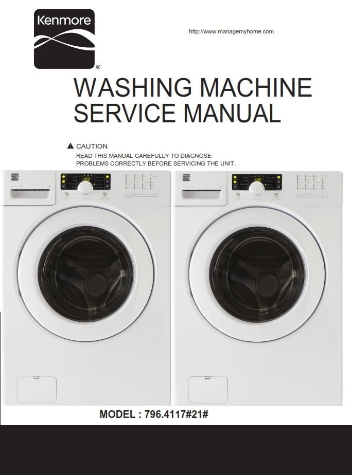 Kenmore Elite 41172 Front Load Washer Service Manual