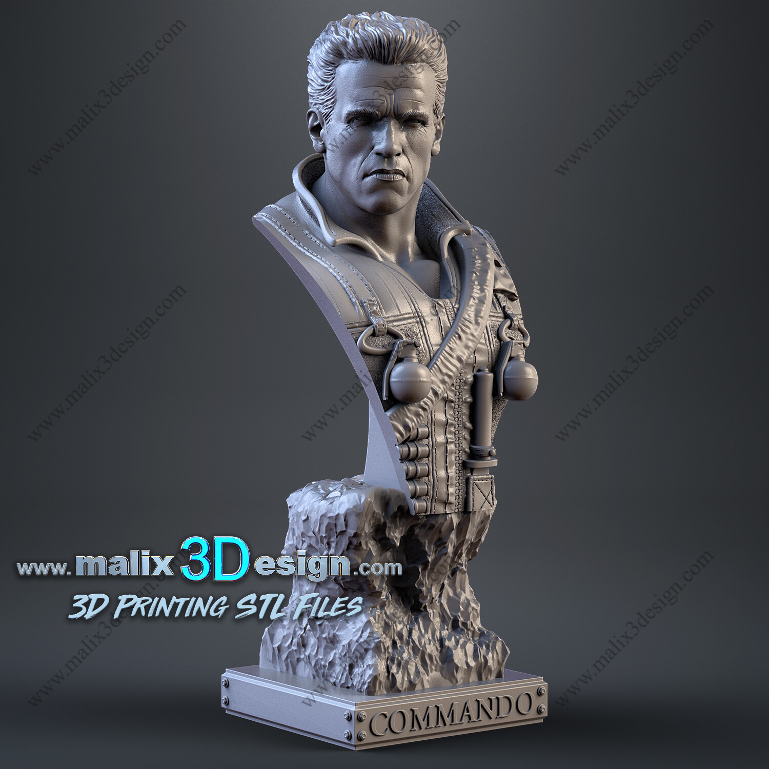 Commando ( bust ) - STL Files