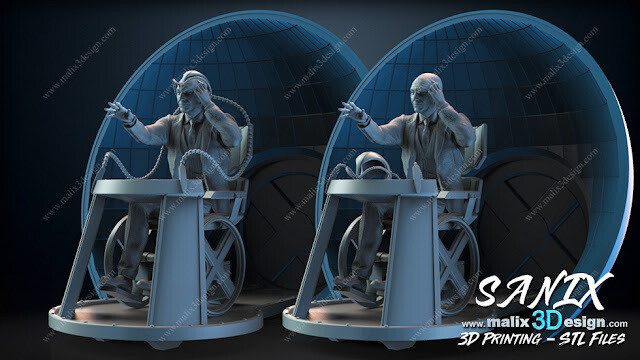 Professor X - STL Files for 3D Printing