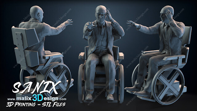 Professor X - STL Files for 3D Printing