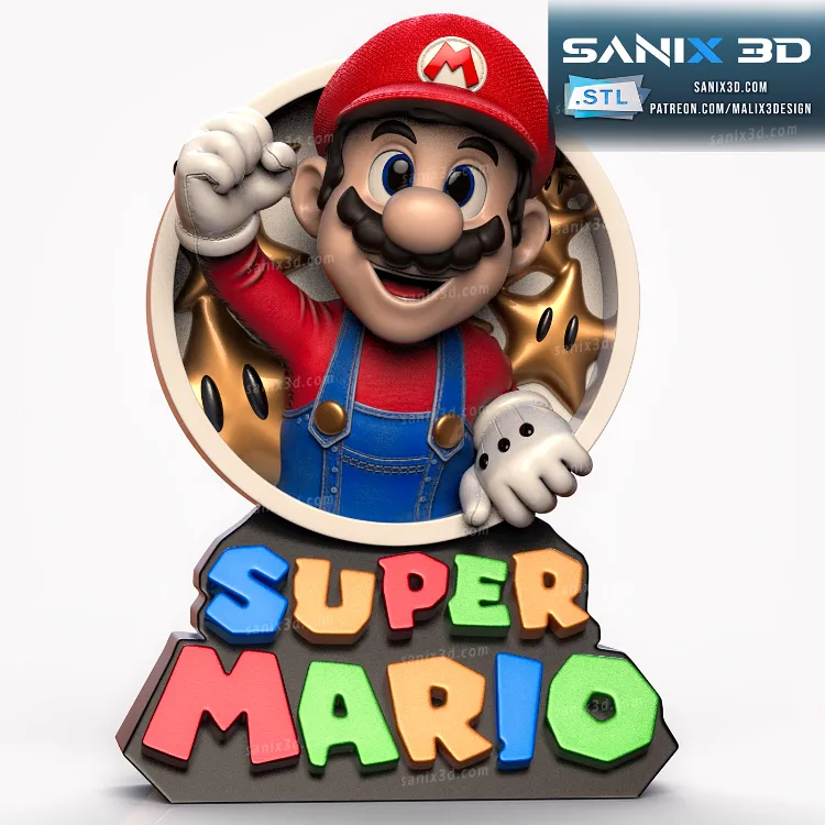 SUPER MARIO - STL Files SUPER MARIO - STL Files
