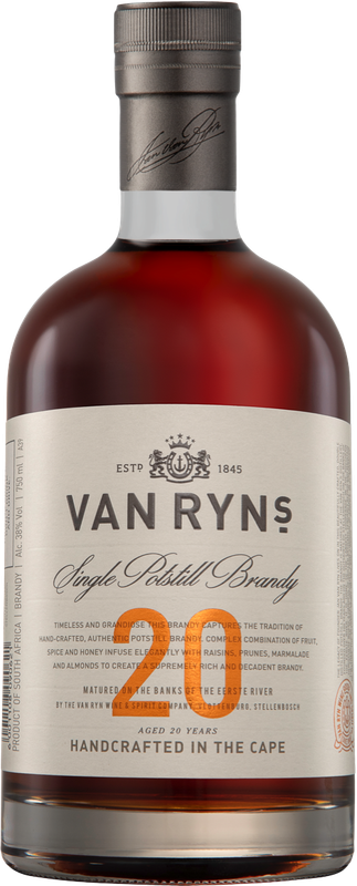 Van Rhyns Single Potstill 20 Years Brandy 750ml