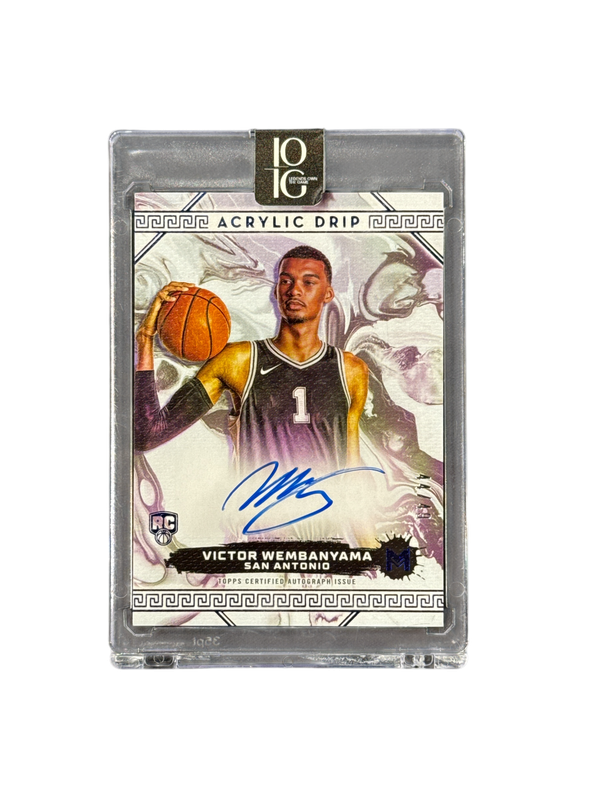 2024 Topps Motif Basketball Victor Wembanyama Acrylic Drip Auto RC 44/49
