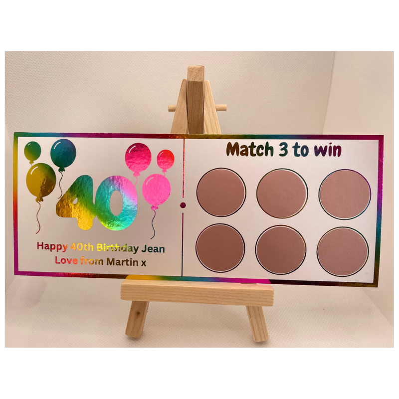 Personalised Scratch Cards