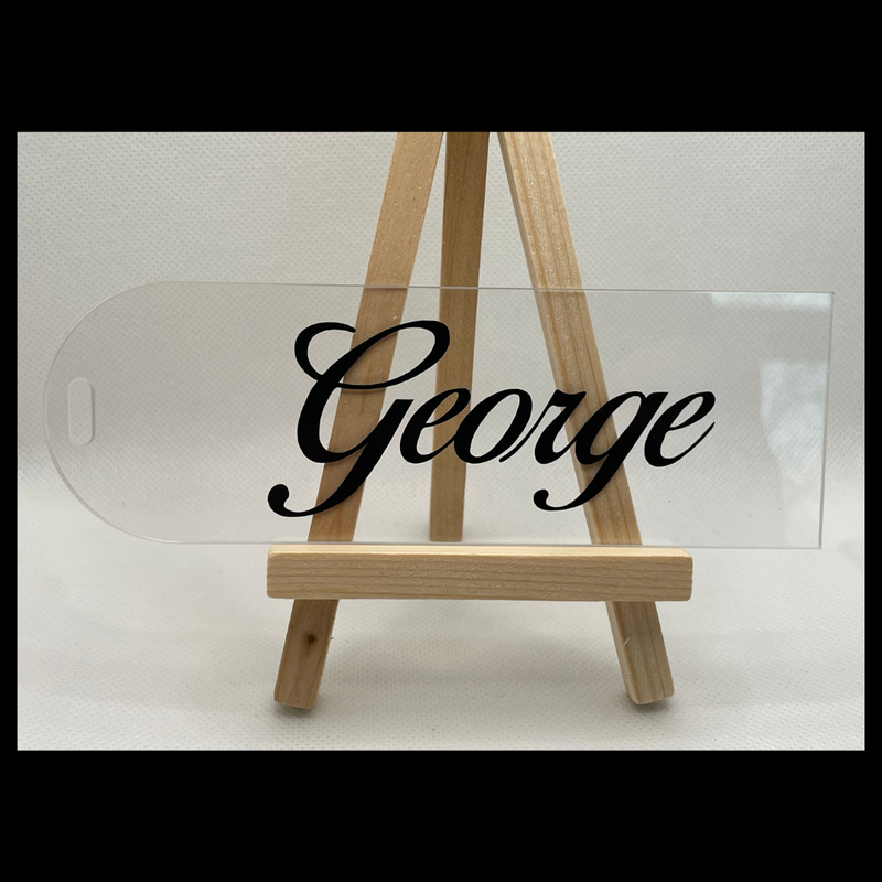 Personalised Acrylic Name Tags