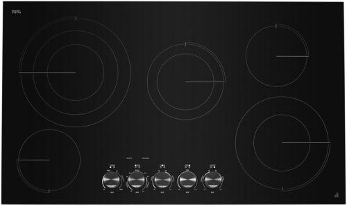"36"" Oblivion Glass Radiant Cooktop with Halo-Effect Knobs"
