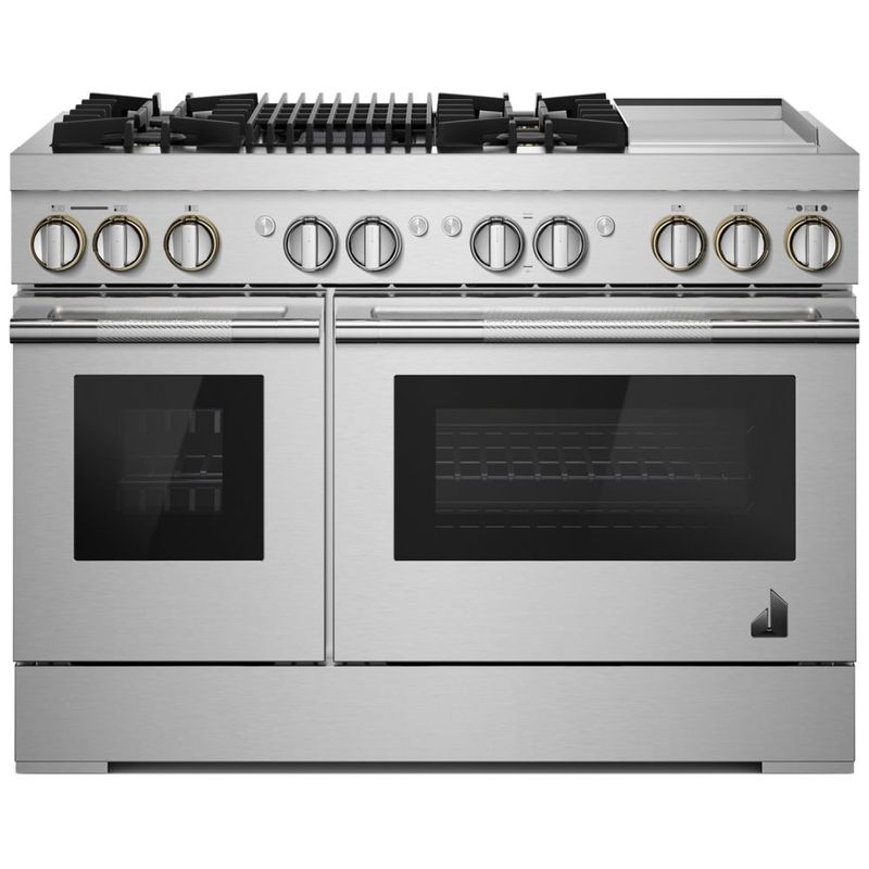JDRP748HL "RISE™ 48"" Dual-Fuel Professional Range with Chrome-Infused ...